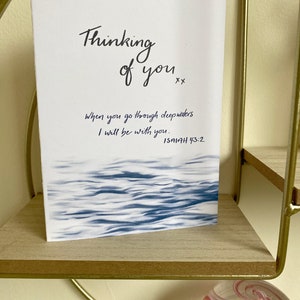 Thinking of You Christian Bible Verse Card Christian | Etsy UK