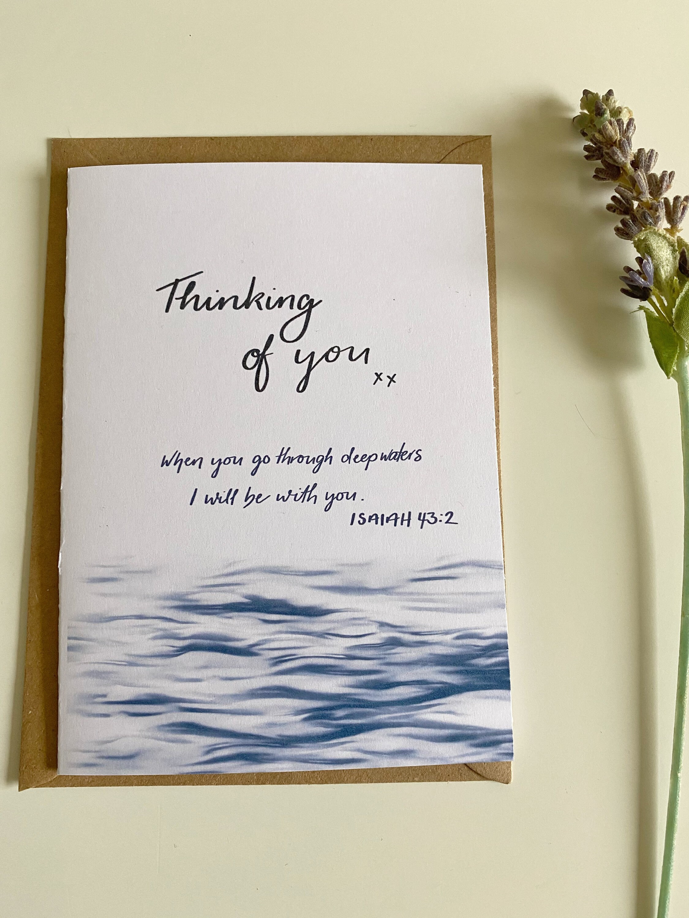 Thinking of You Christian Bible Verse Card Christian | Etsy UK