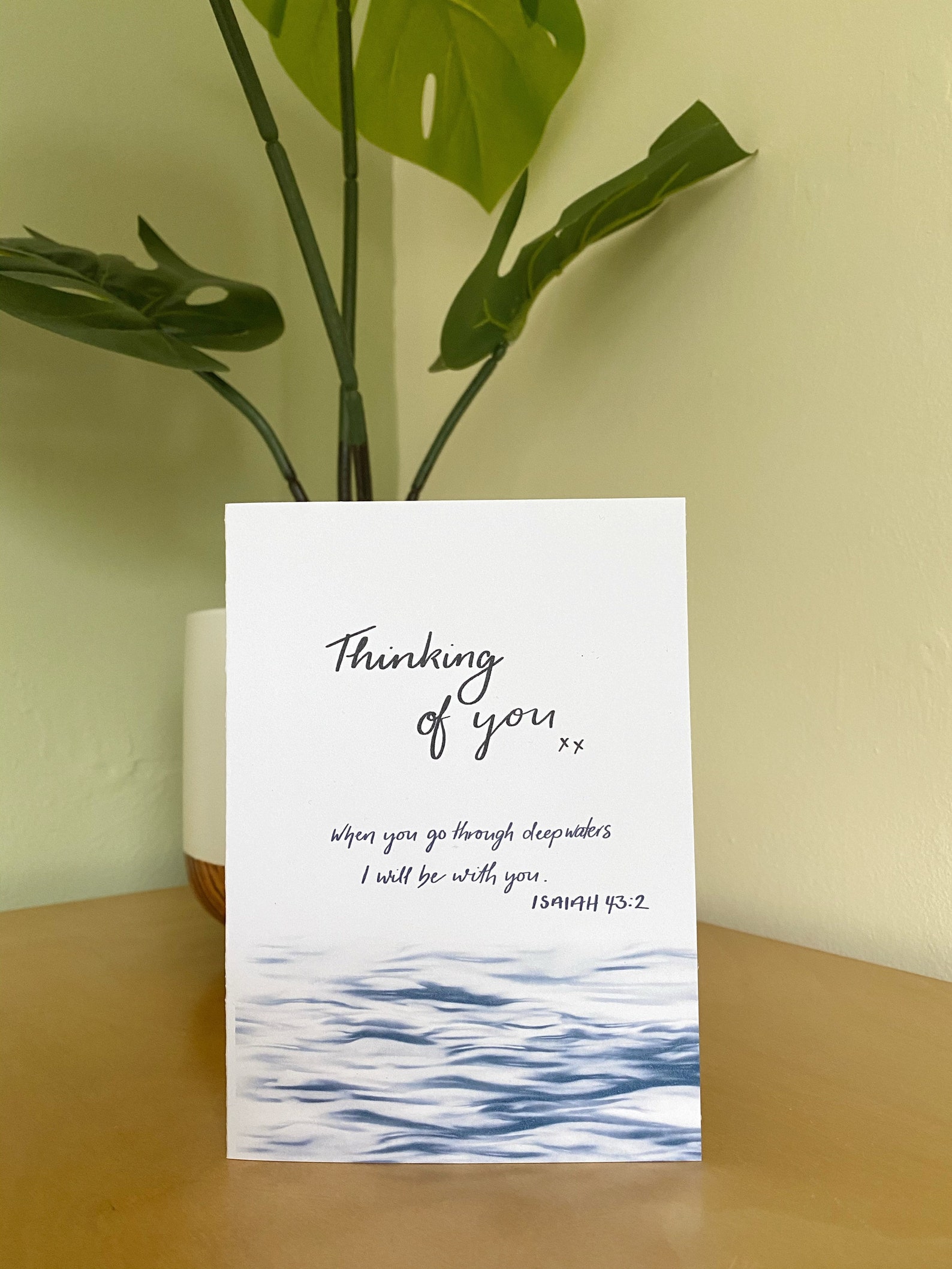 Thinking of You Christian Bible Verse Card Christian | Etsy UK