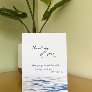 Thinking of You Christian Bible Verse Card Christian | Etsy UK
