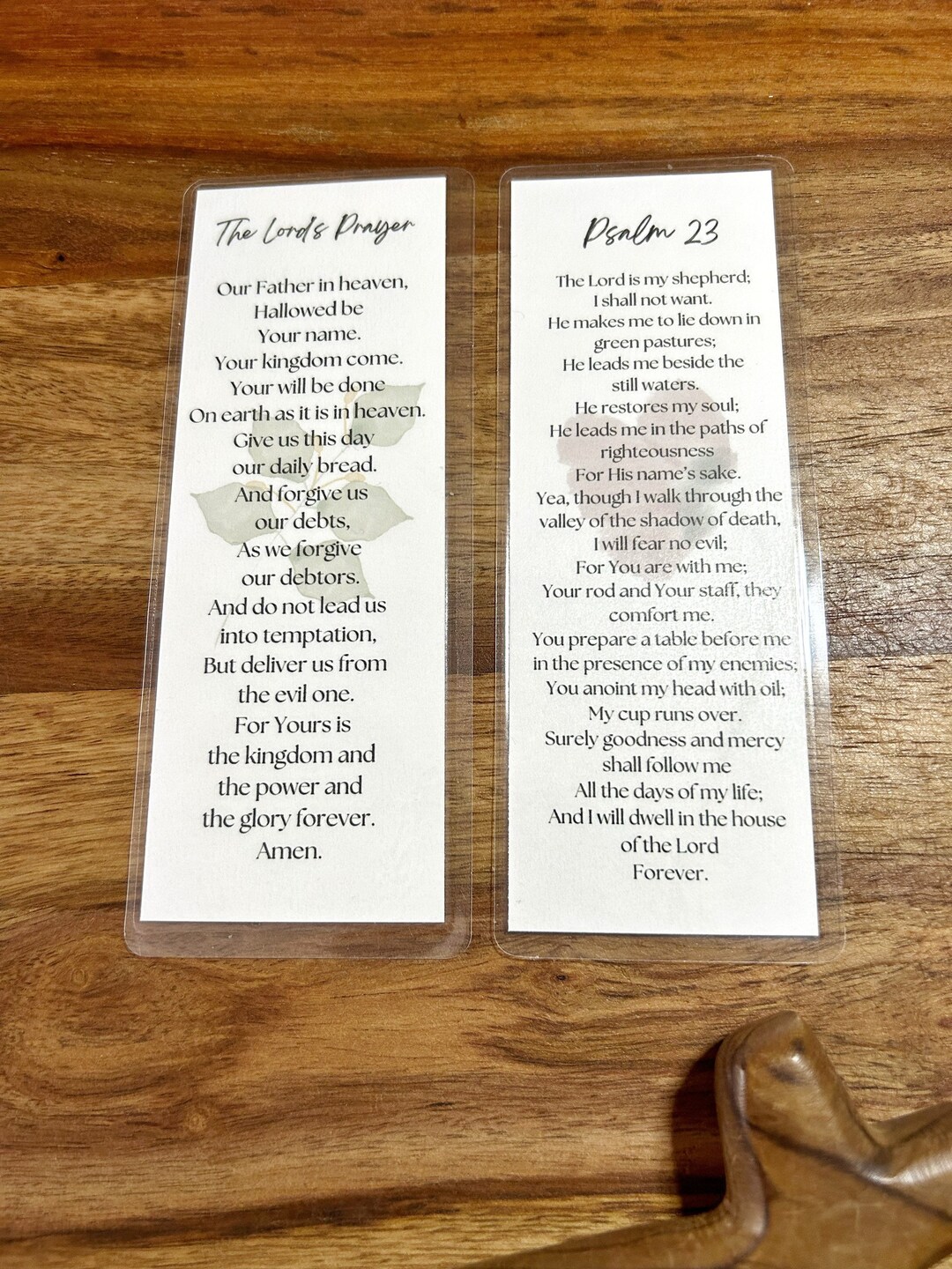 Lord’s Prayer Bookmark | Psalm 23 Bookmark | Prayer Bookmarks ...