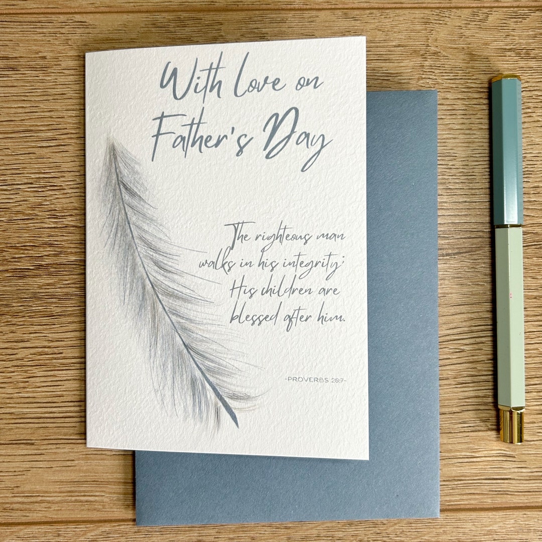 Fathers Day Card With Love on Fathers Day Christian Fathers Day Card ...