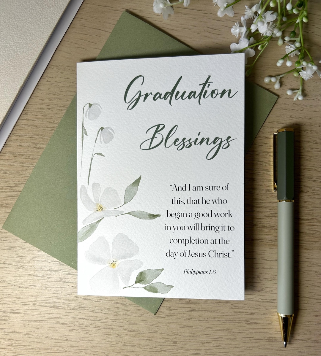 Graduation Card | Christian Graduation Card | Graduation Blessings - Etsy