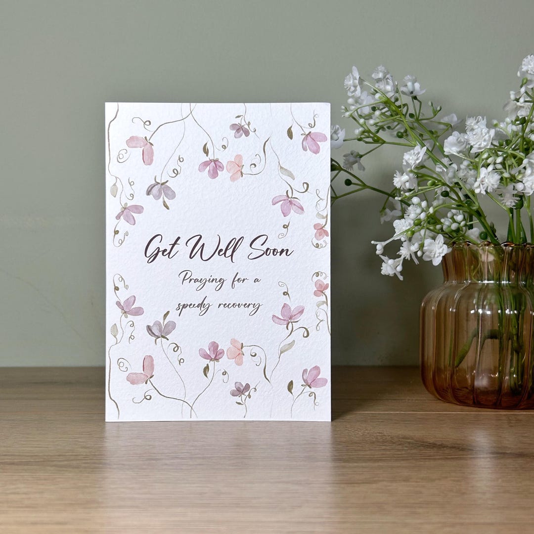 Get Well Soon Card Praying for a Speedy Recovery Christian Greetings ...