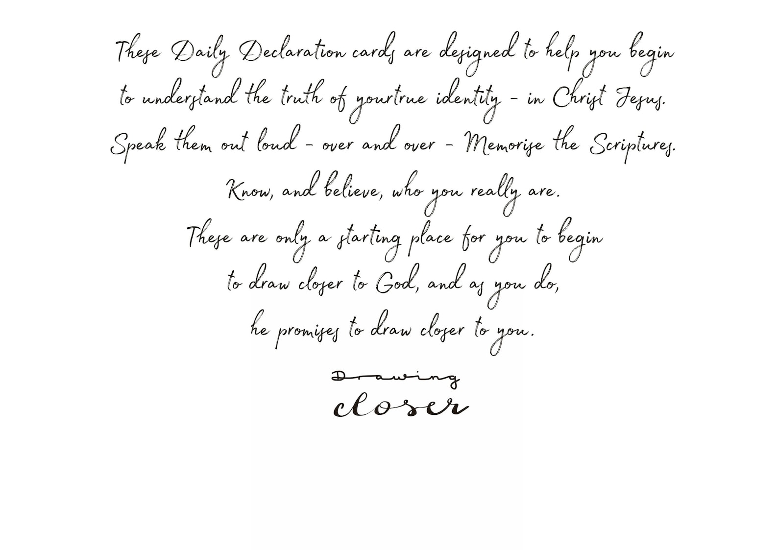Daily Declarations Affirmation Cards Christian - Etsy UK