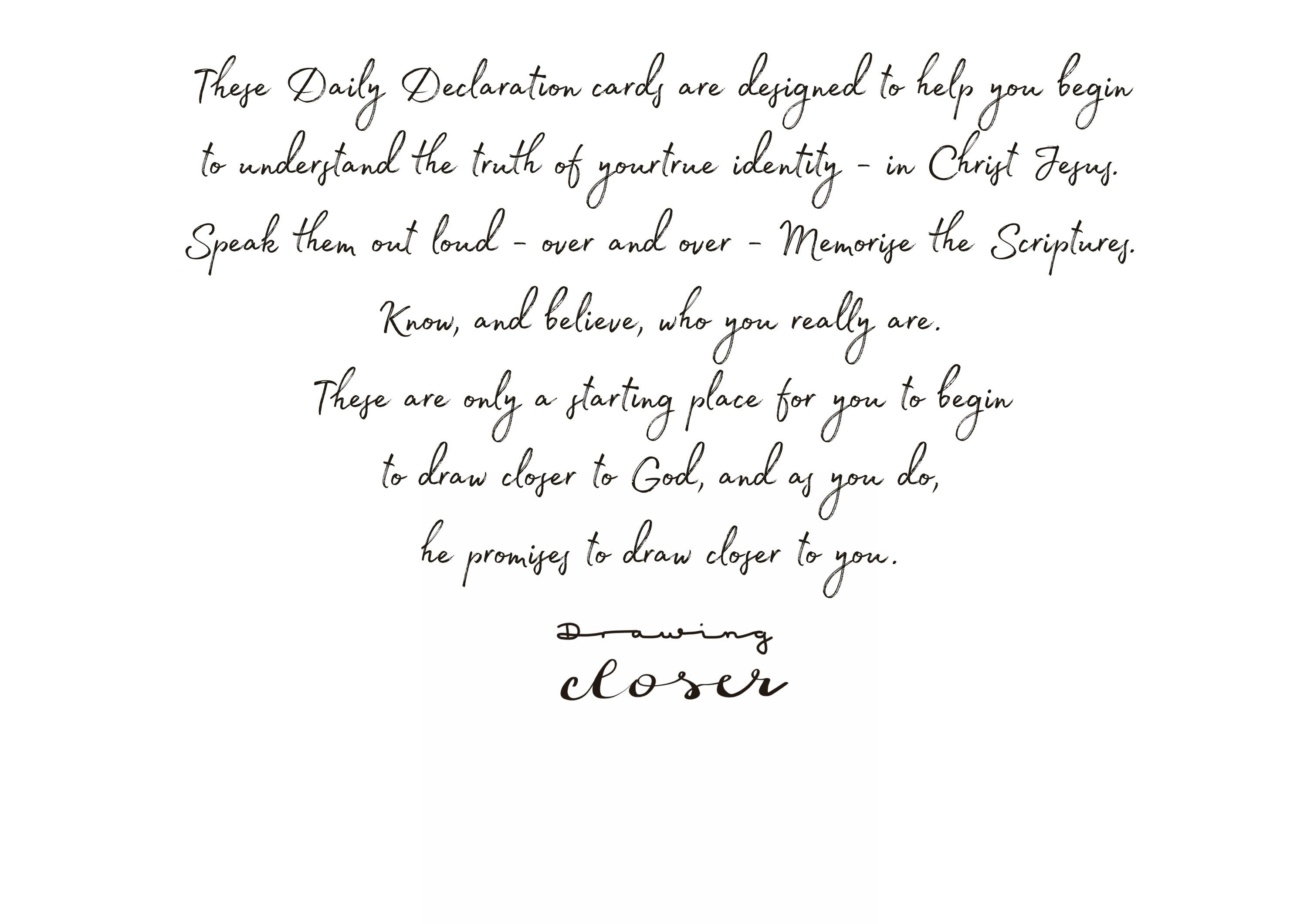 Daily Declarations Affirmation Cards Christian - Etsy UK