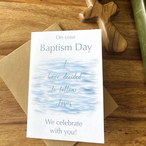 Adult Baptism Card | Adult Baptism | Christian Baptism | Baptism Card ...