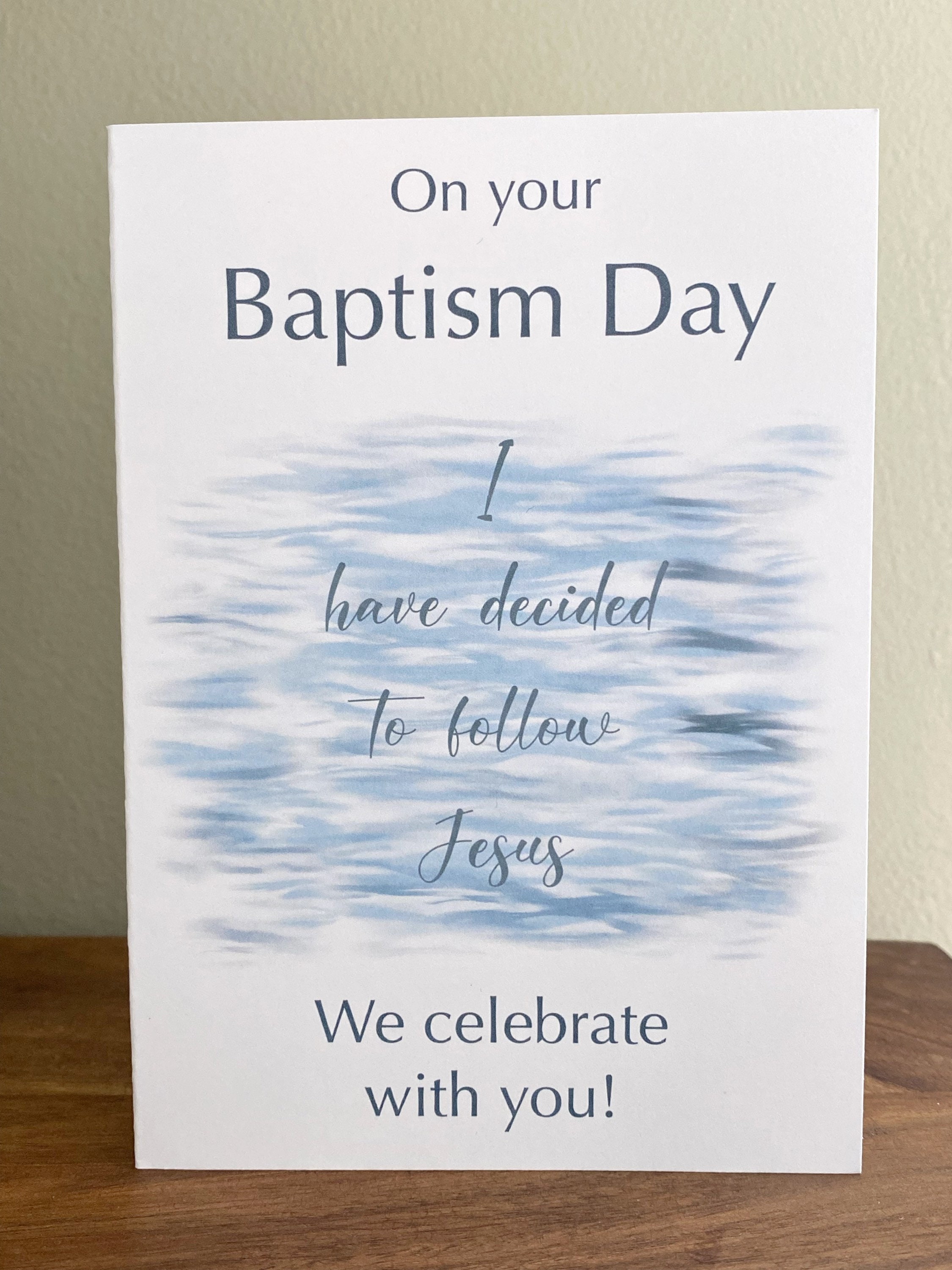 Adult Baptism Card Adult Baptism Christian Baptism - Etsy UK