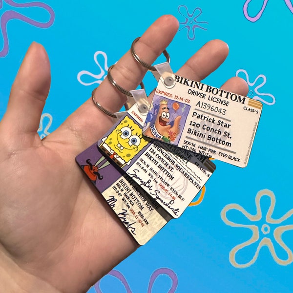 Spongebob Keychain - Etsy