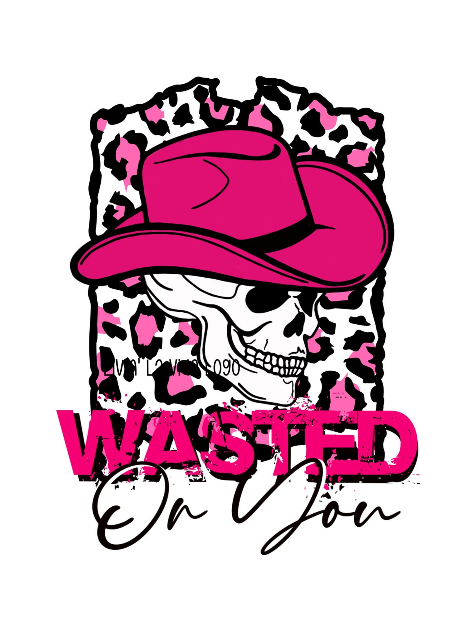 Wasted on You PNG Pink - Etsy