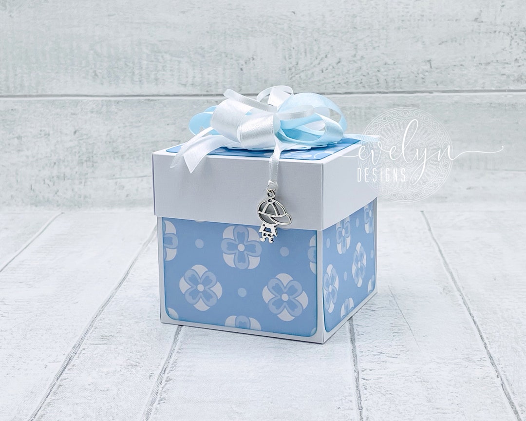 First Baby Boy Birthday Exploding Box Card Handmade Card - Etsy