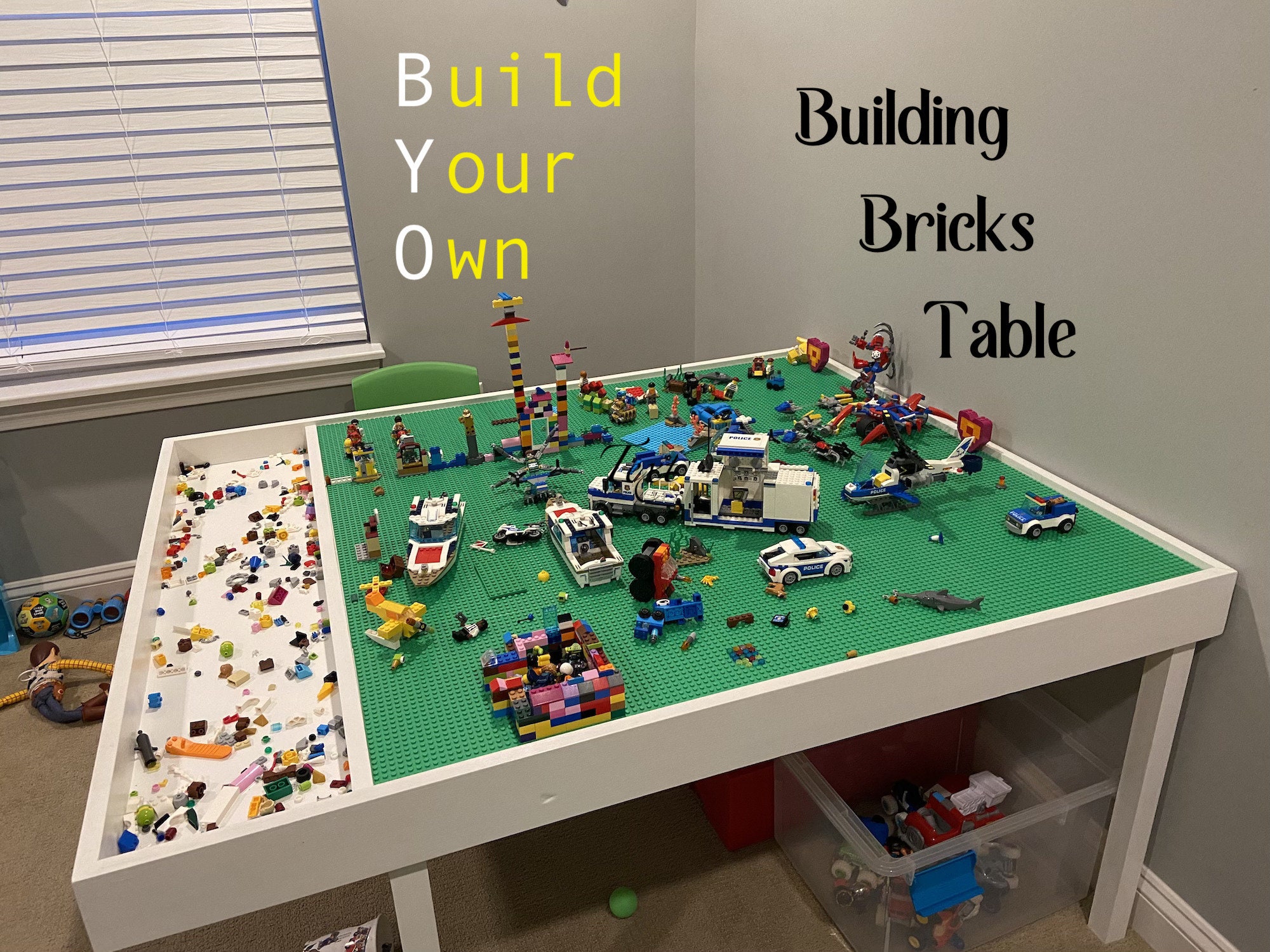 Building Bricks Activity Table Plans - Etsy UK