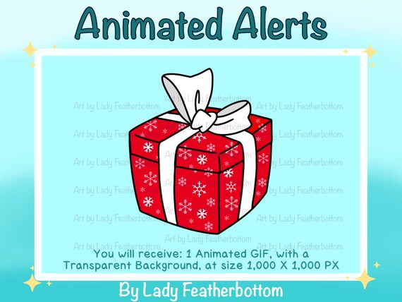 Animated Alert Present Opening Animated Stream Alert - Etsy