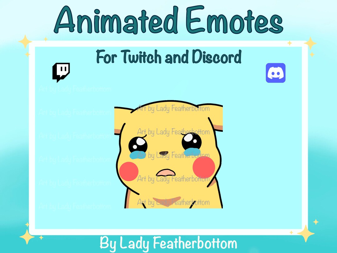 ANIMATED Emote - Crying - for Twitch & Discord - Etsy