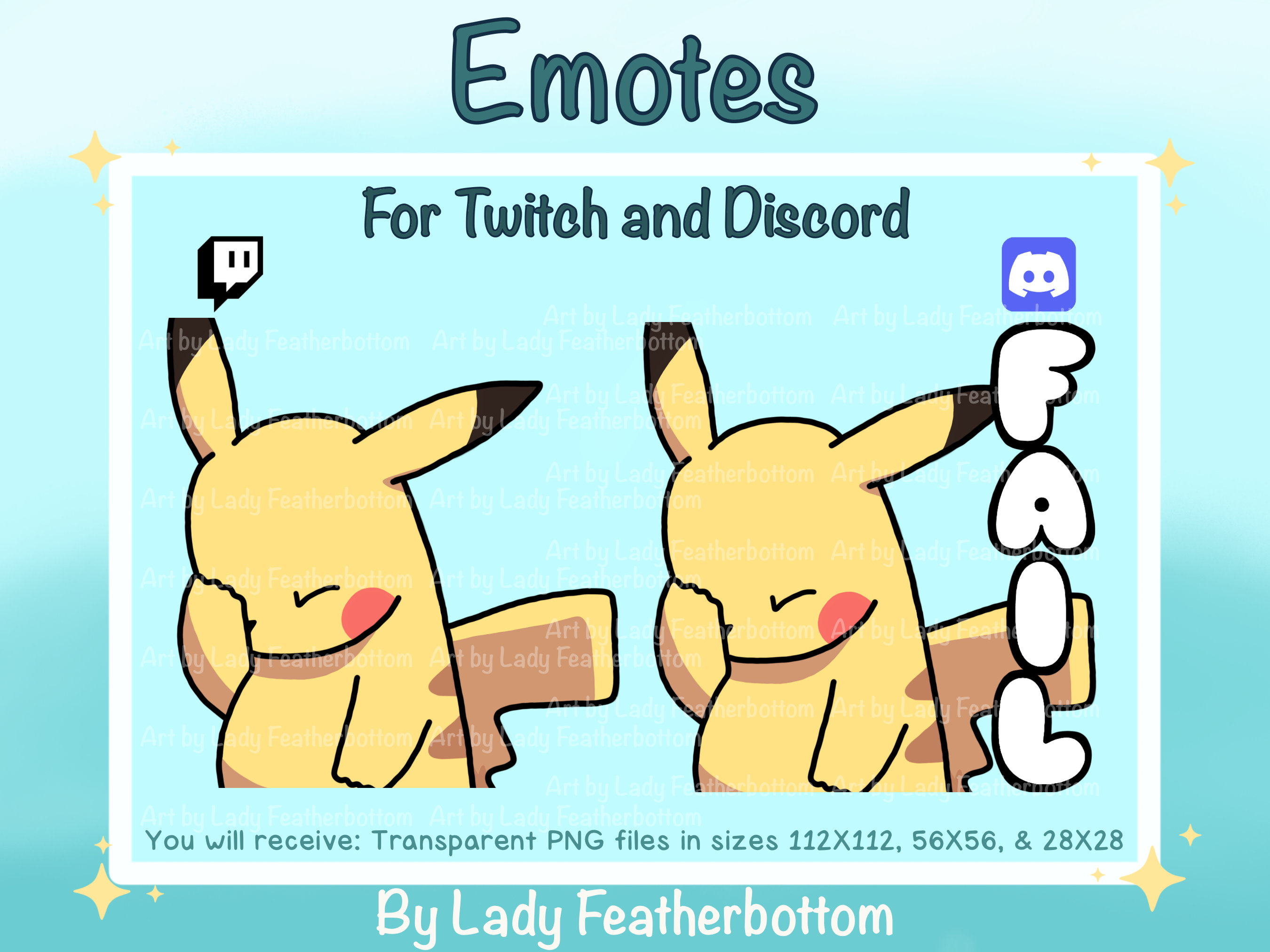 Emote - Fail/facepalm - W/ & W/out Text - (twitch/discord,etc.) - Etsy