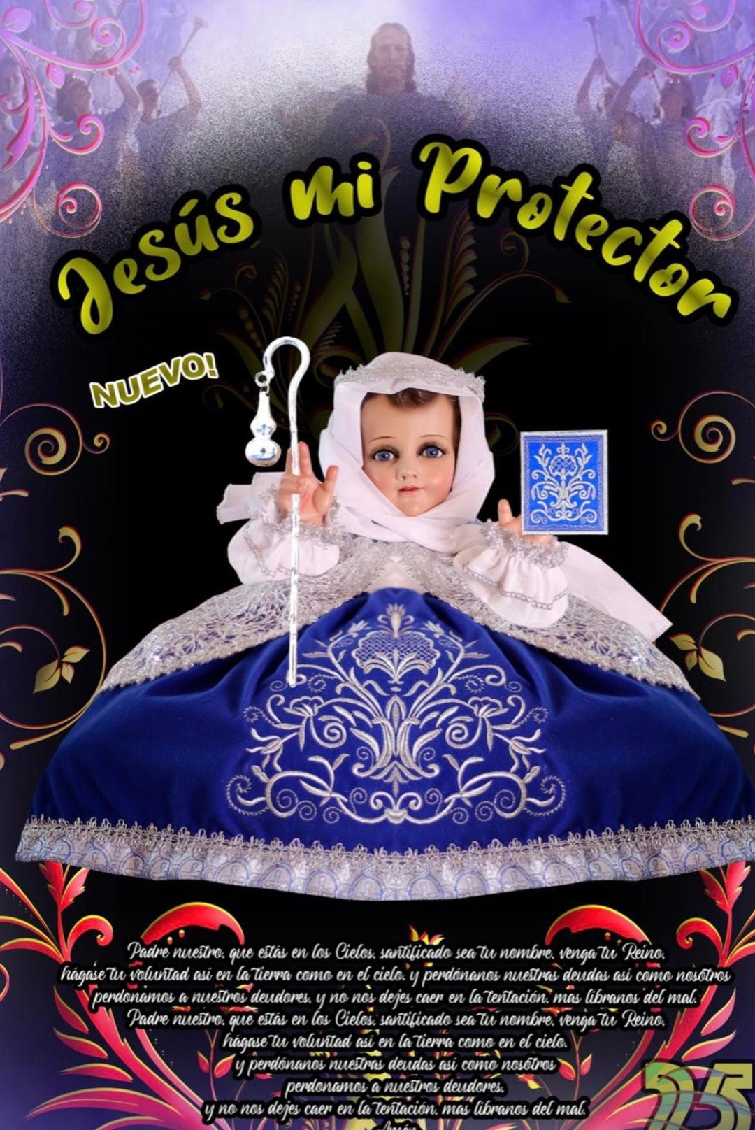 Vestido Niño Dios Jesus Mi Protector, , Baby Jesus Outfit/ Vestido Niño ...