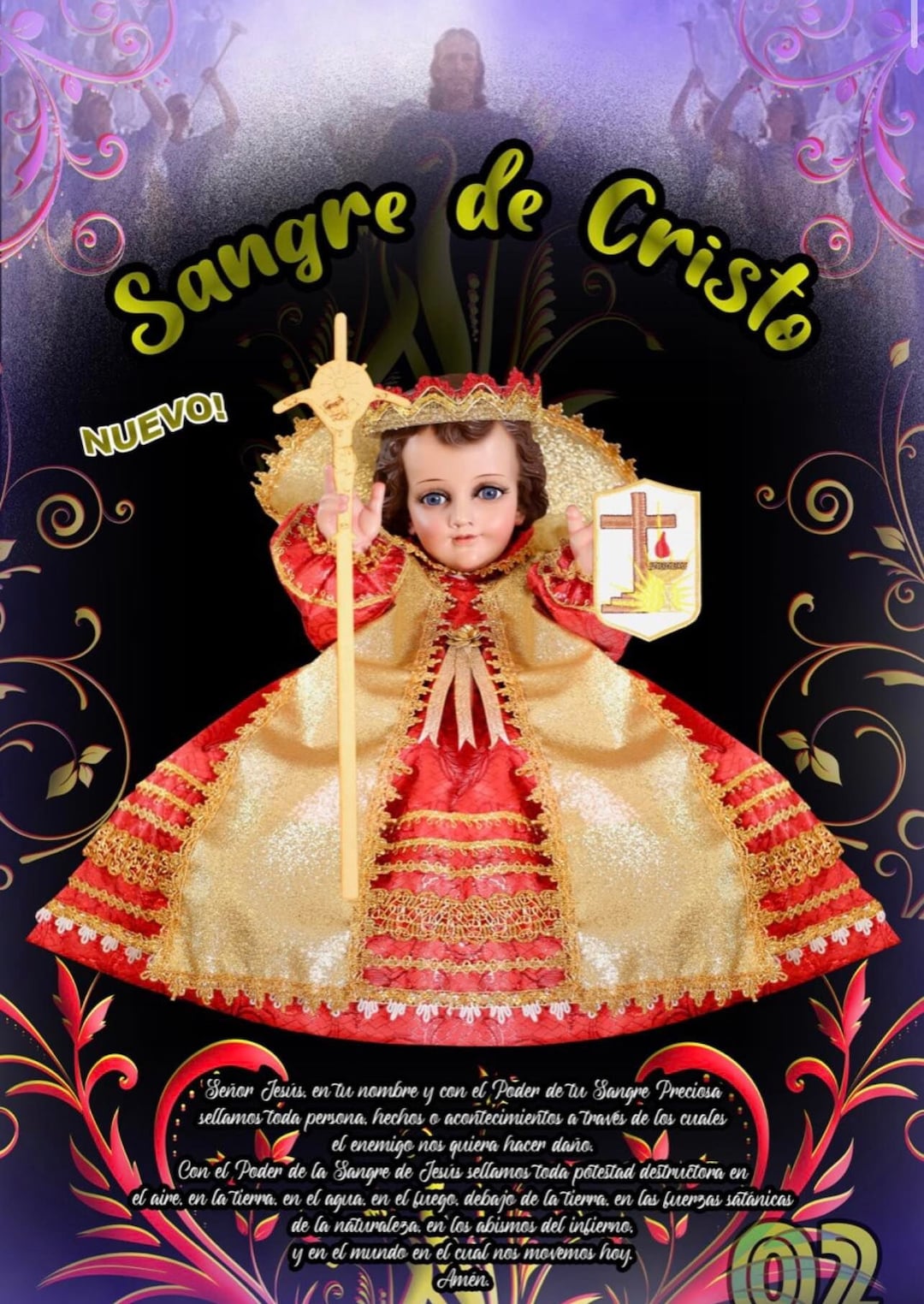 Vestido Niño Dios Sangre De Cristo, Baby Jesus Outfit/ Vestido Niño ...