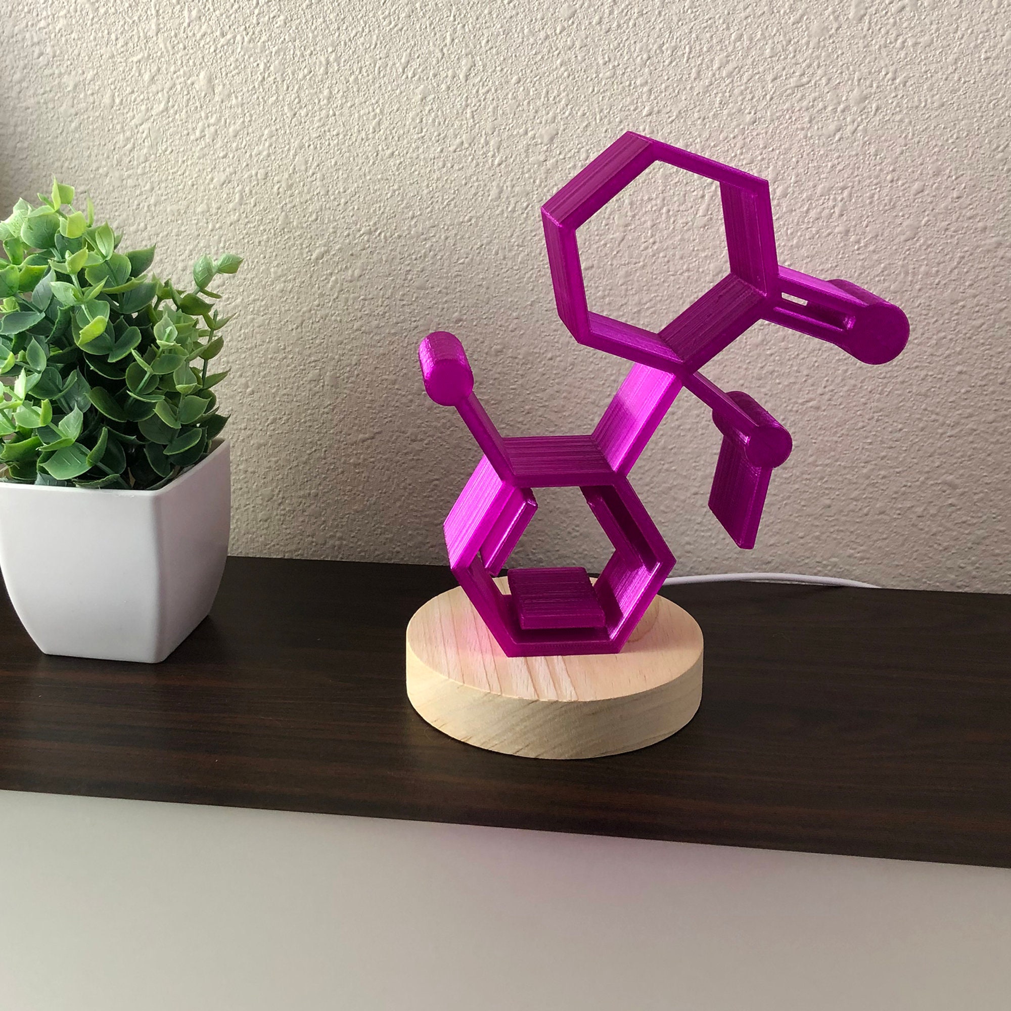 Ketamine Molecule Chemistry LED Lamp - 3D Printed - Etsy