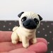 Mini Pug Resin Hand Sculpted and Cast Collectible - Etsy