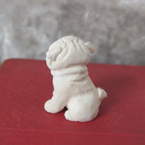 Little White Cream Pug Mini Resin Hand Sculpted and Cast Collectible - Etsy