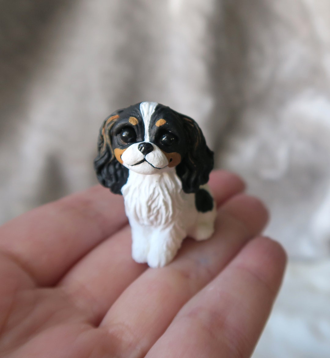 Mini Cavalier King Charles Spaniel Handmade Resin Collectible - Etsy