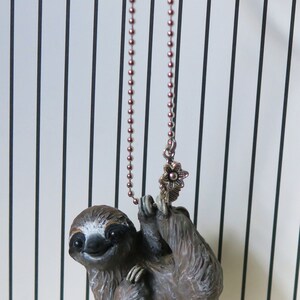 Sloth Key Chain Handmade Resin Sculptures - Etsy