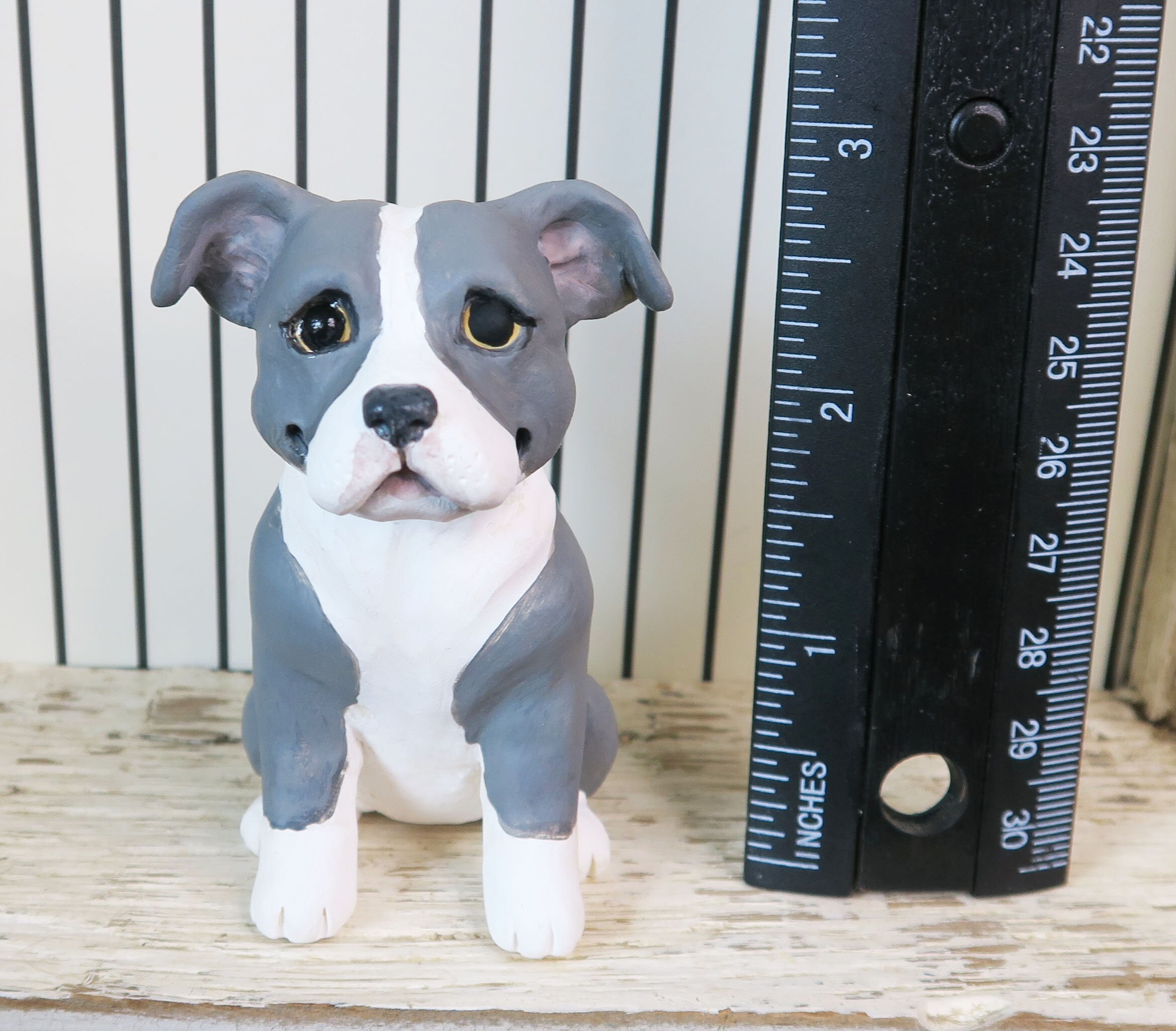 Pitbull Resin Hand Sculpted and Cast Collectible - Etsy UK