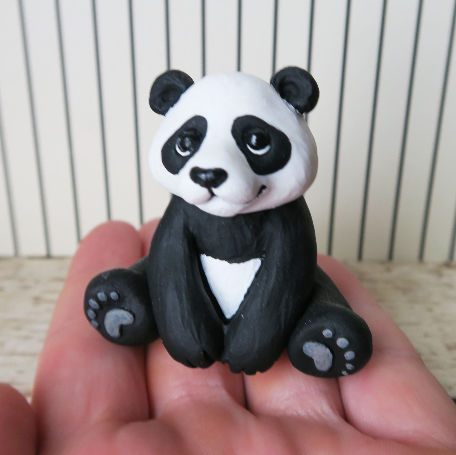 Panda Resin Hand Sculpted Cast and Painted Collectible | Etsy
