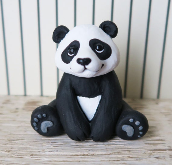 Panda Resin Hand Sculpted Cast and Painted Collectible | Etsy