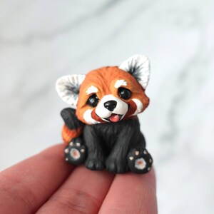 Mini Red Panda Handmade Furever Clay Resin Collectible - Etsy