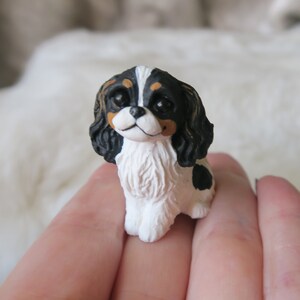 Mini Cavalier King Charles Spaniel Handmade Resin Collectible - Etsy