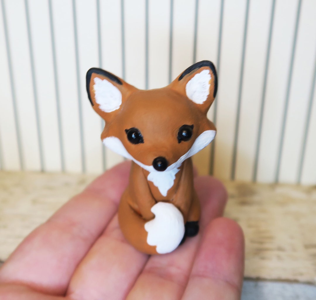 Fox Resin Hand Sculpted Cast and Painted Collectible - Etsy
