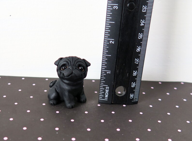 Little Pug Mini Resin Hand Sculpted and Cast Collectible - Etsy