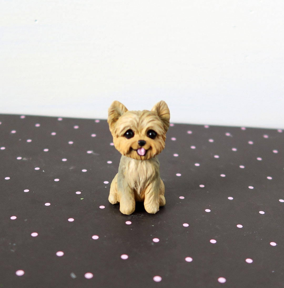 Mini Yorkshireterrier "yorkie" Resin Hand Sculpted and Cast Collectible ...