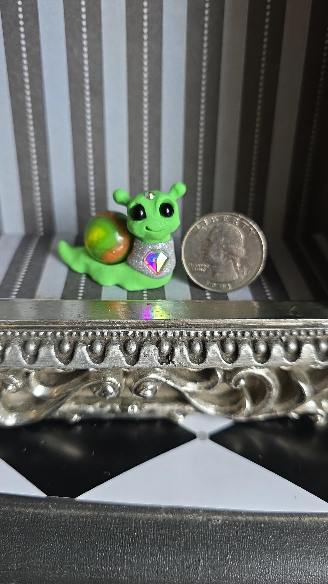 Hand Sculpted Alien Snail Snailien Cutie Furever Clay Collectible - Etsy