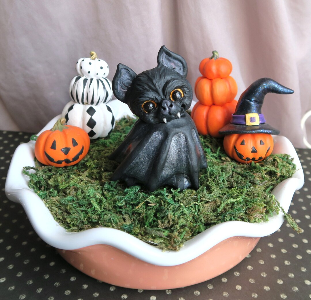 Cheeky Little Bat Handmade Furever Clay Collectible - Etsy