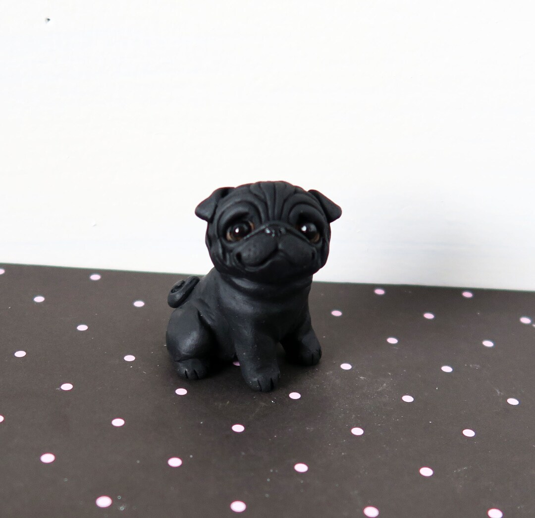 Little Pug Mini Resin Hand Sculpted and Cast Collectible - Etsy