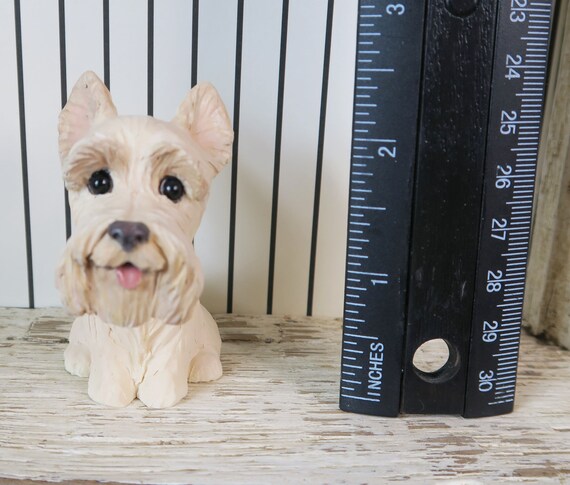 Wheaten Scottish Terrier Resin Collectible shelf sitter Figurines Art ...