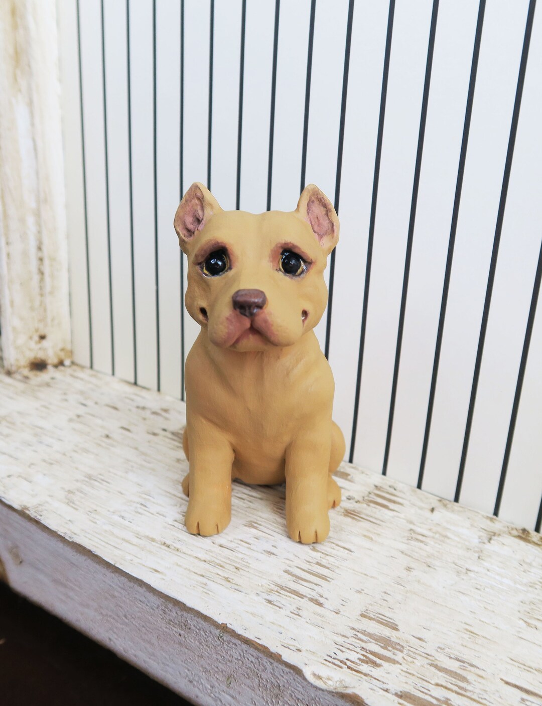 Pitbull Resin Hand Sculpted and Cast Collectible - Etsy