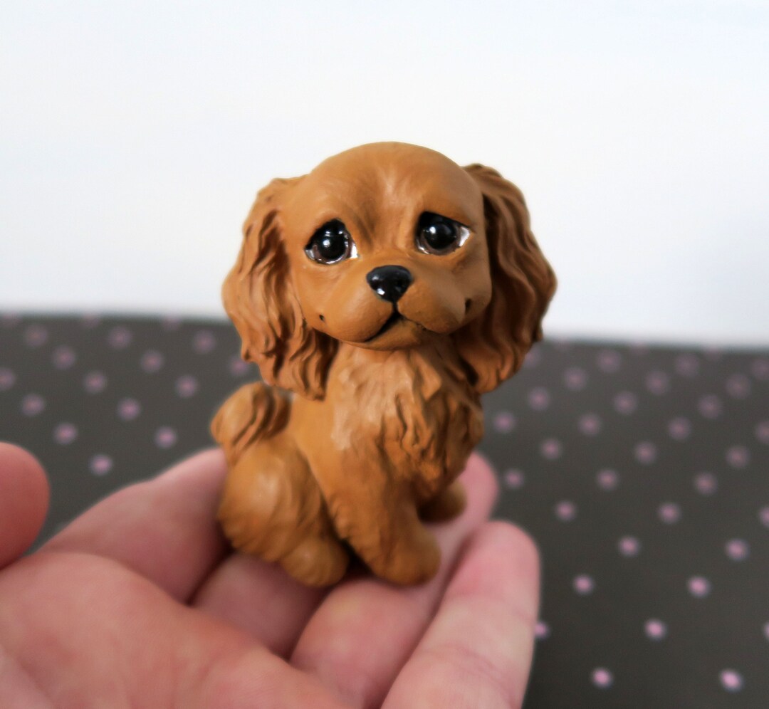 Cavalier King Charles Spaniel Handmade Furever Clay Resin Collectible ...