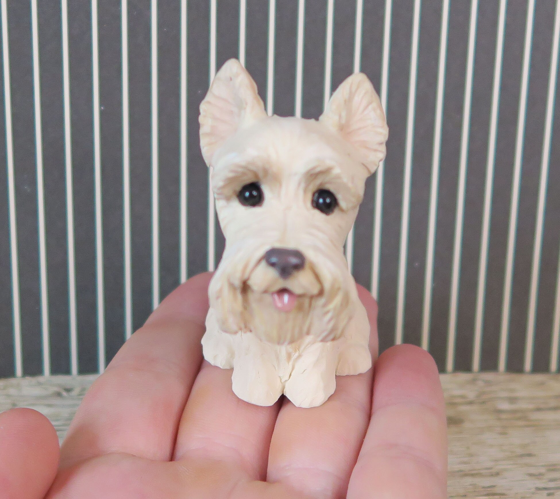 Wheaten Scottish Terrier Resin Collectible shelf sitter Figurines Art ...