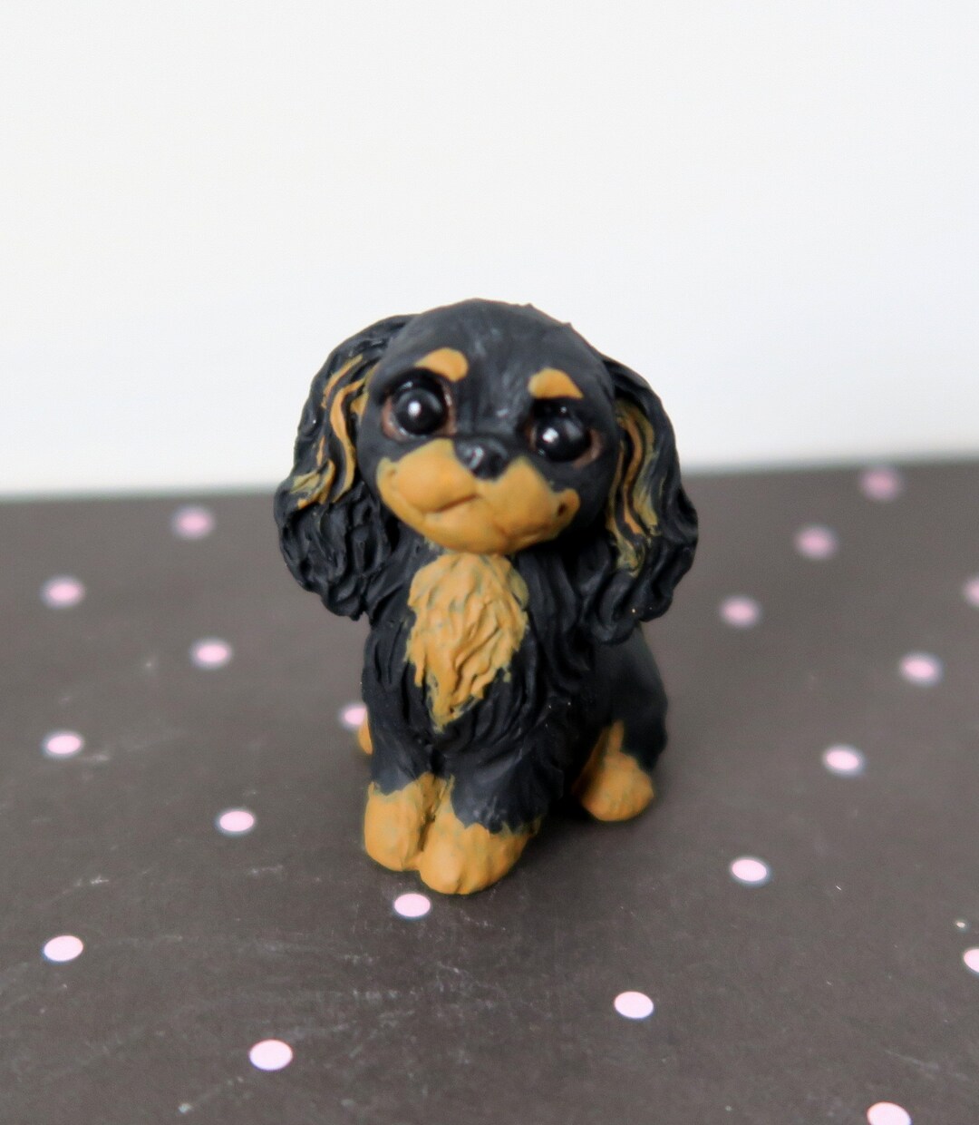 Mini Cavalier King Charles Spaniel Handmade Resin Collectible - Etsy
