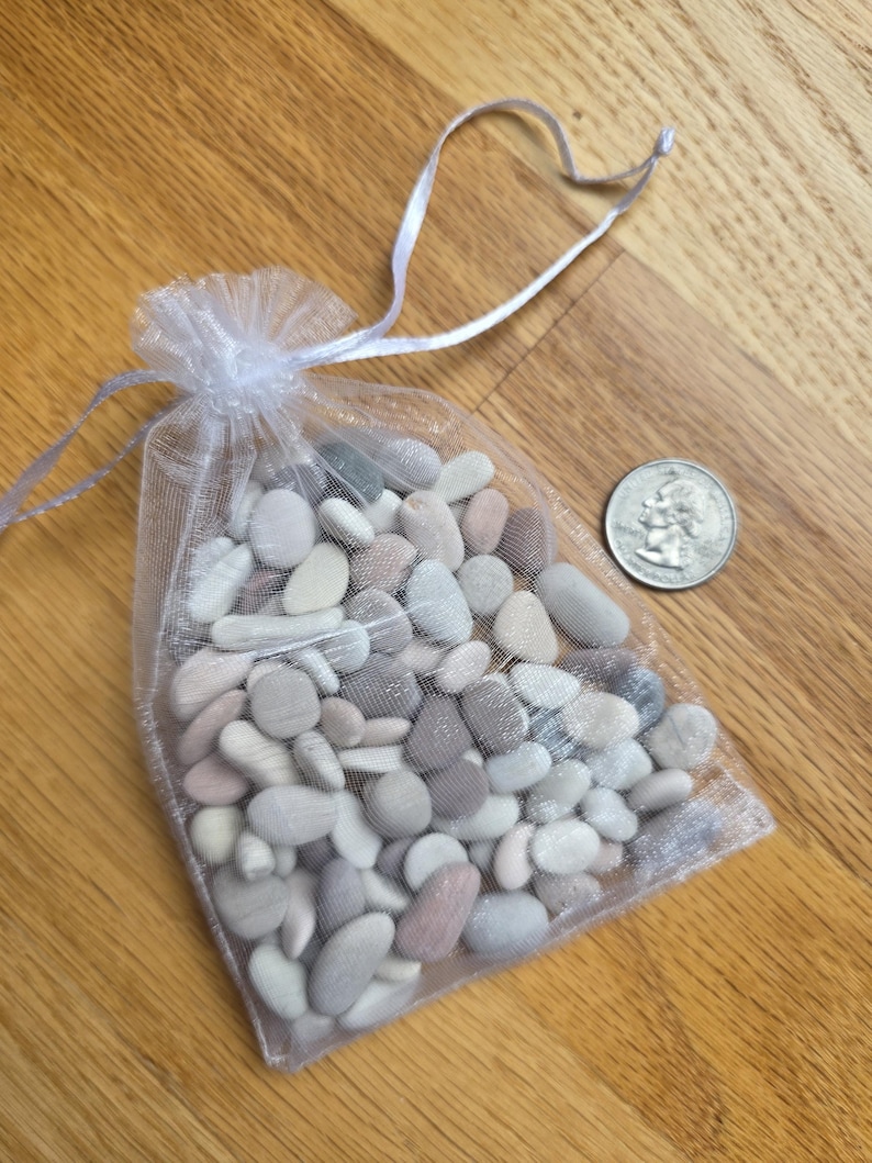 Very Tiny and Flat Sea Pebbles (100/200/300/400 Pc), Craft Stone ...