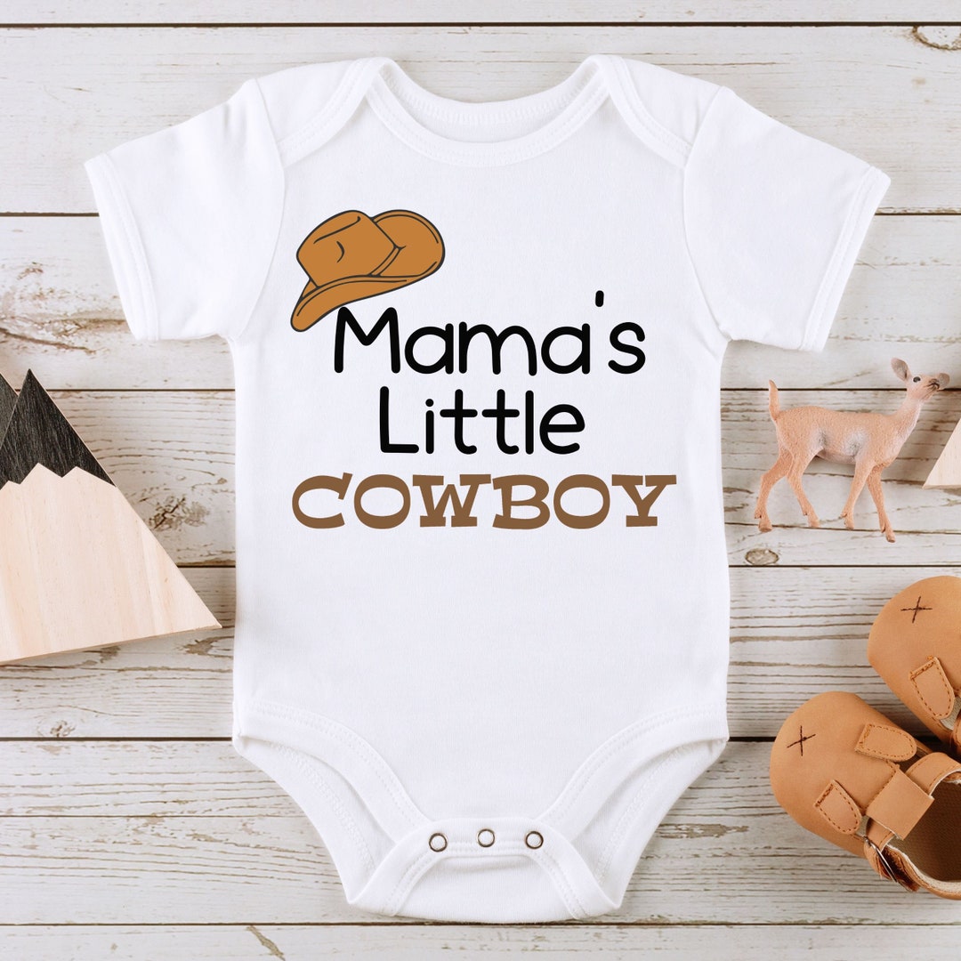 Mama's Little Cowboy Onesie® ~ Cute Cowboy Baby Onesie® ~ Newborn Baby ...