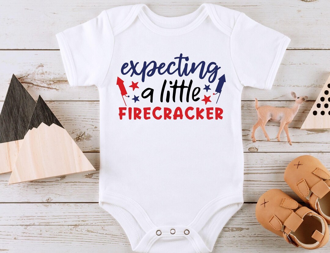 Expecting A Little Firecracker Onesie® ~ 4th of July Onesie ~ Summer ...