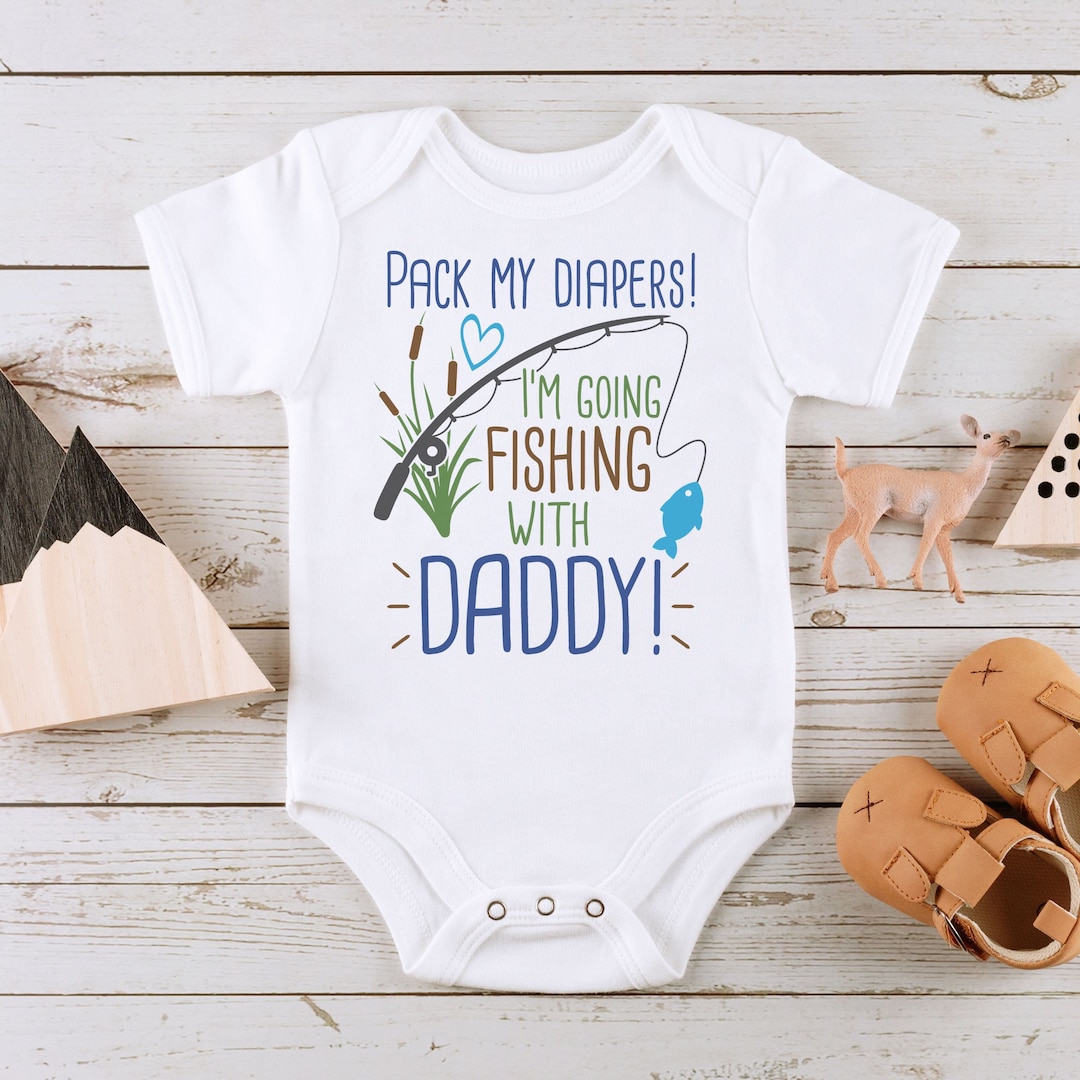 Fishing Baby Onesie® ~ Cute Baby Onesie® ~ Pack My Diapers I'm Going ...