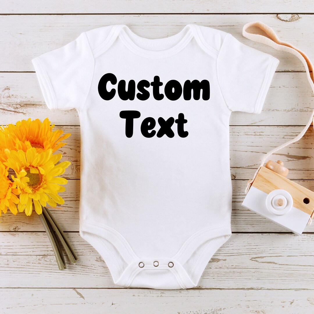 Custom Name Baby Onesie® Pregnancy Announcement Onesie® Baby Shower ...