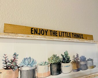 Wooden Shelf Sign | Etsy