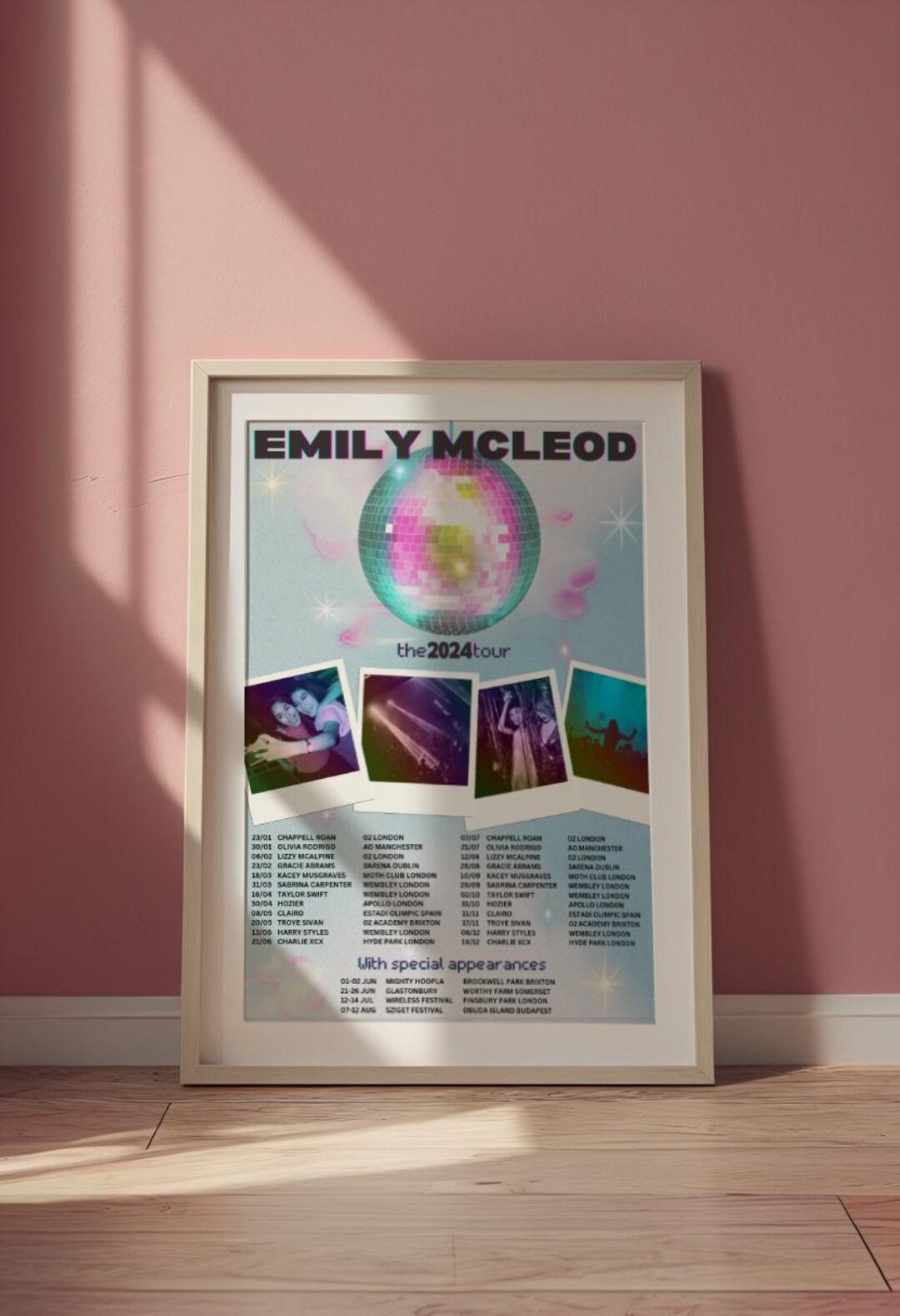Customisable 2024 Tour Poster Template Personalised Digital Print ...