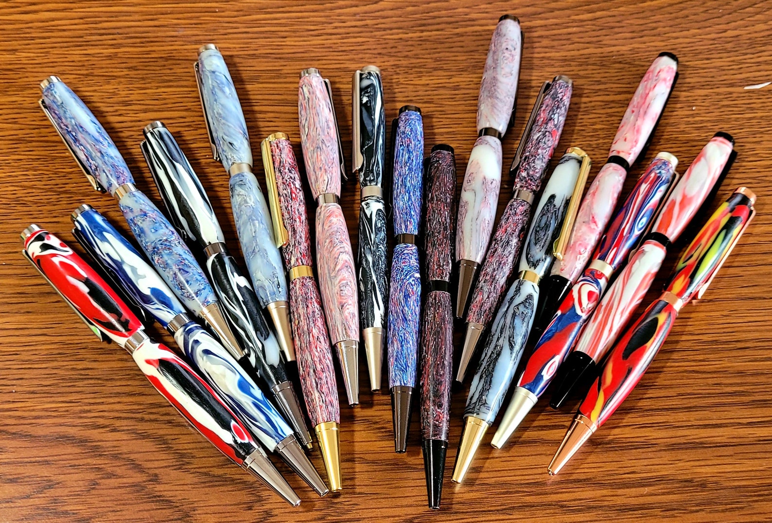 Custom Colors Recycled HDPE Plastic Pens/slimline Pen/handmade/100% ...